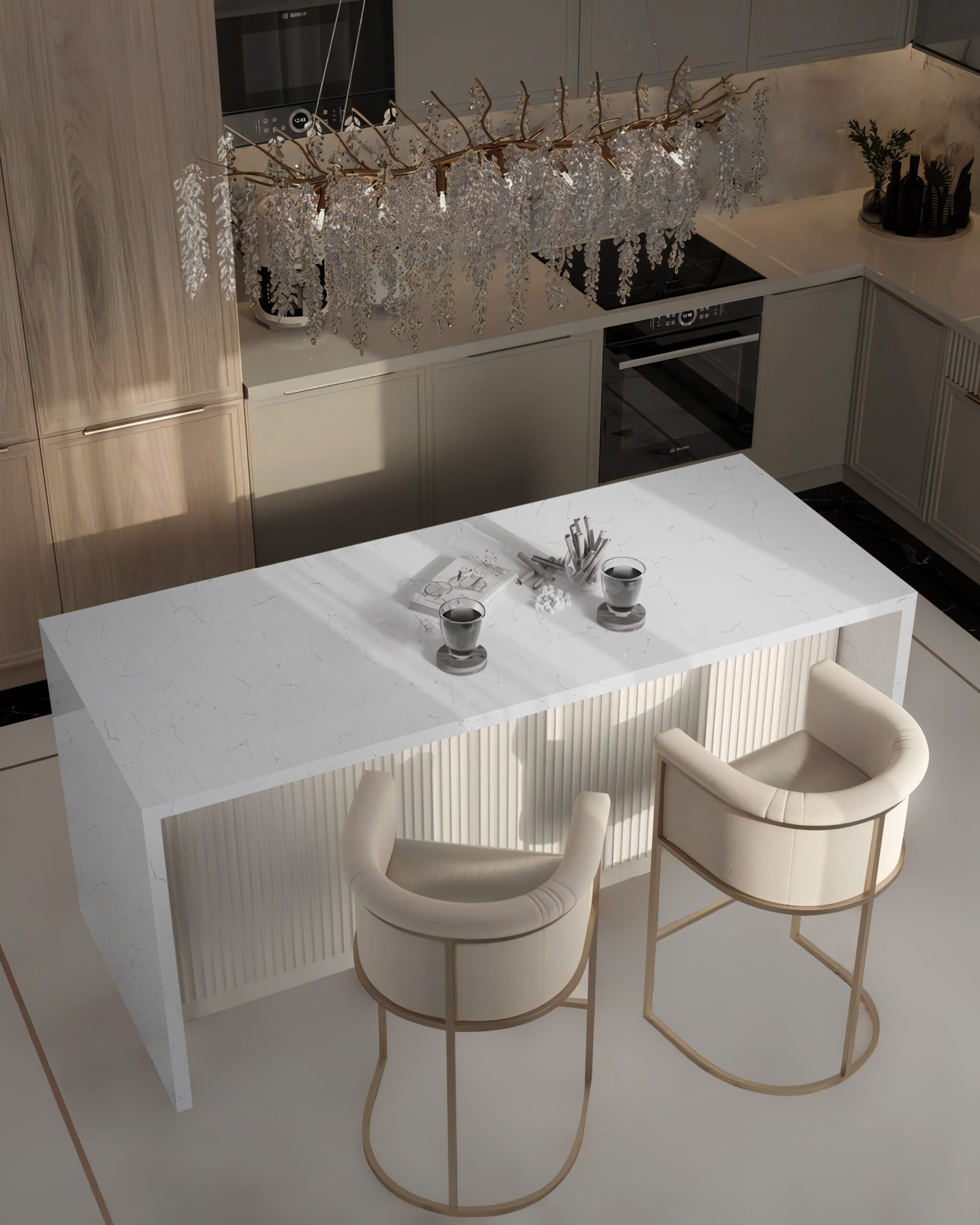 CSQ137 Carrara White – Caxstone Quartz