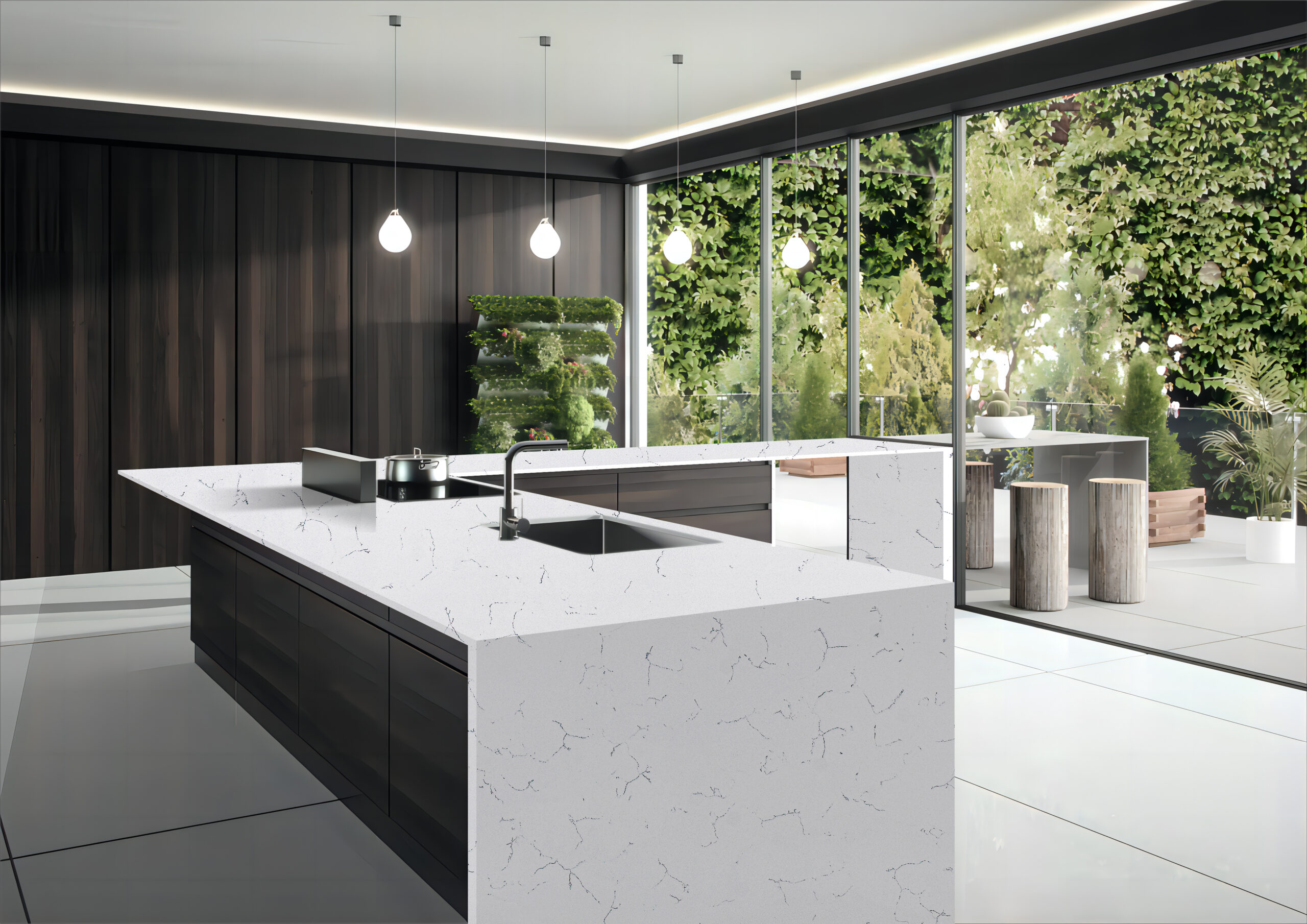 CSQ137 Carrara White – Caxstone Quartz