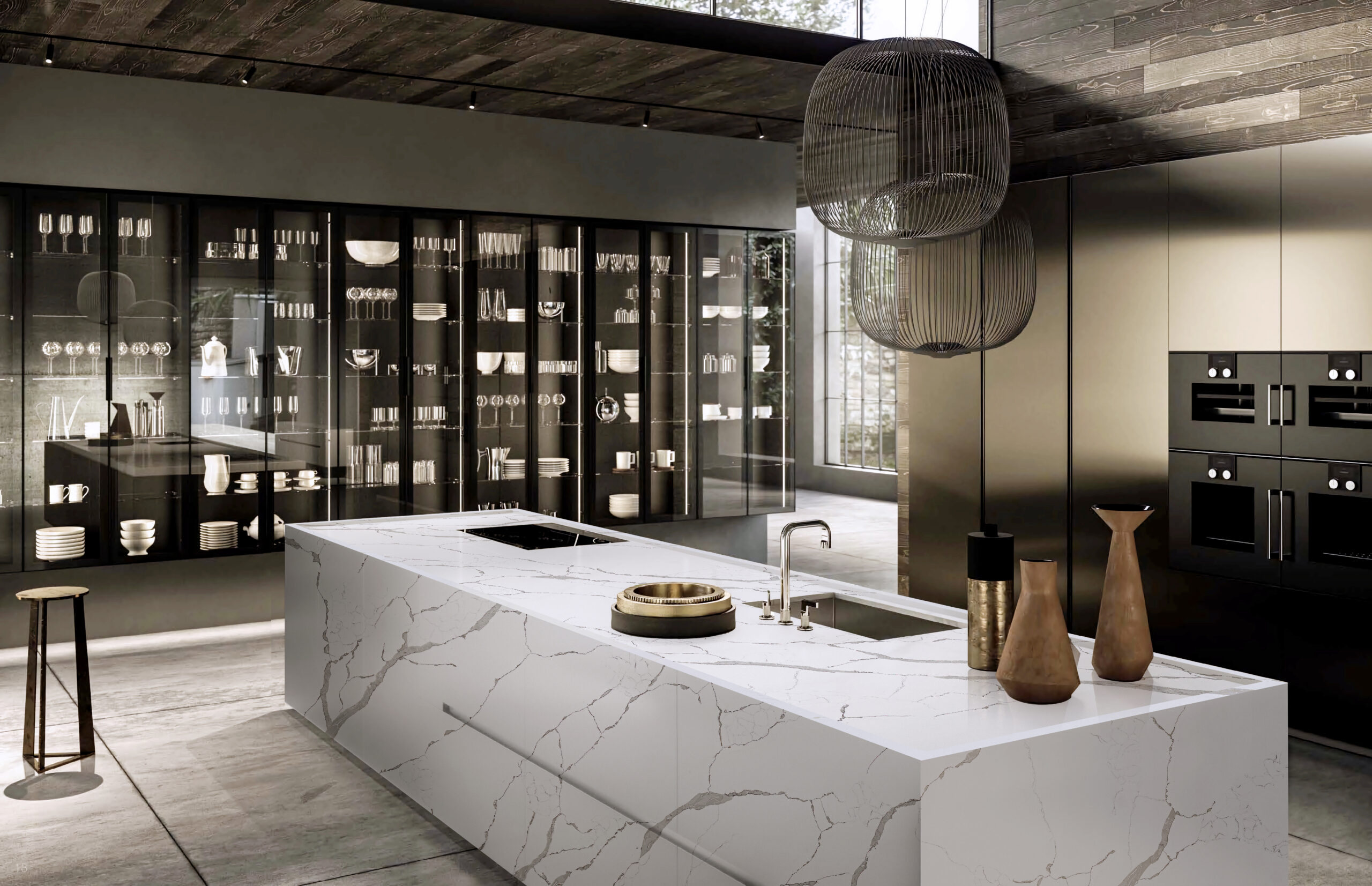 CSQ218 Calacatta Tree – Caxstone Quartz
