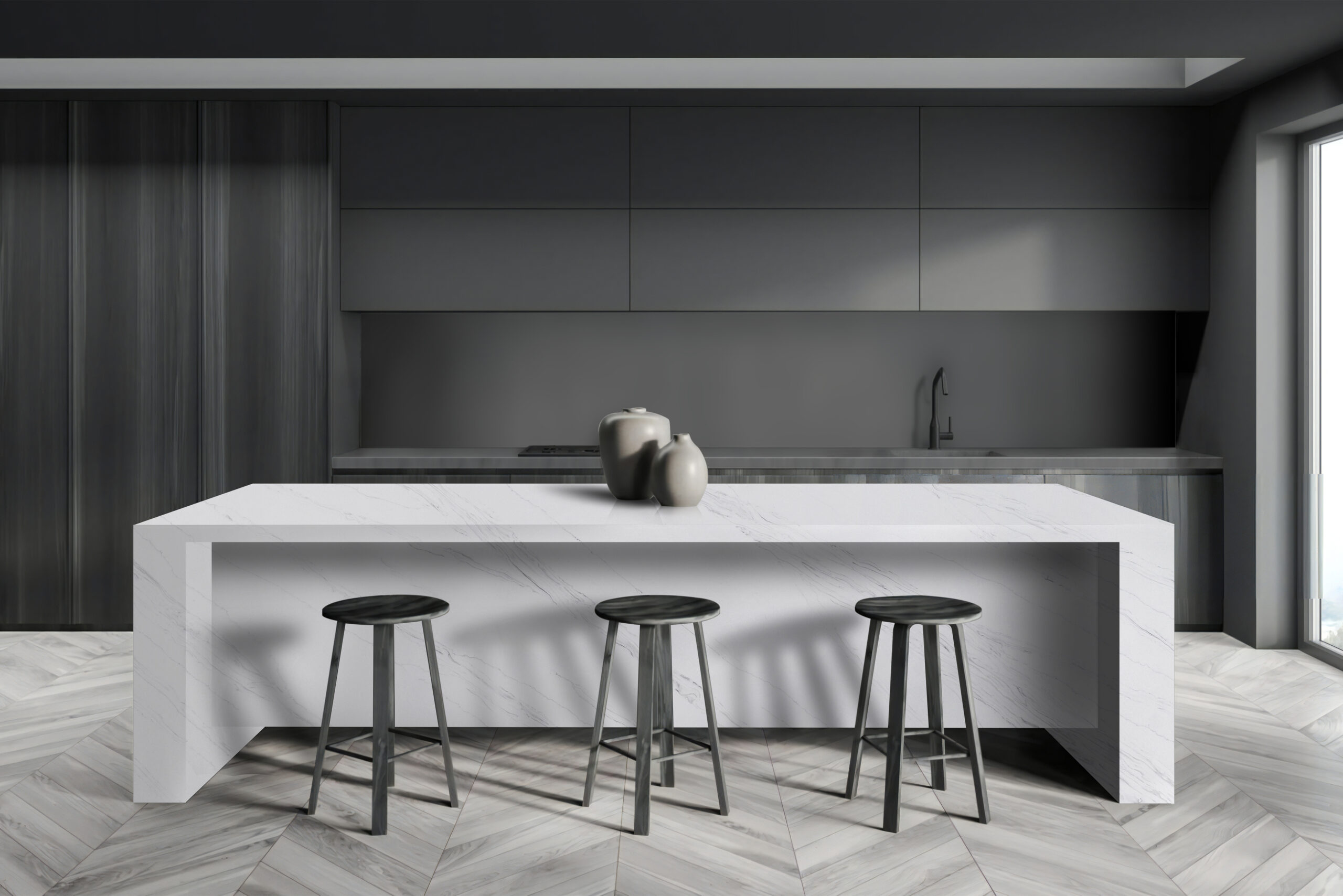 CSQ303 Volakas White （3500*2000mm） – Caxstone Quartz