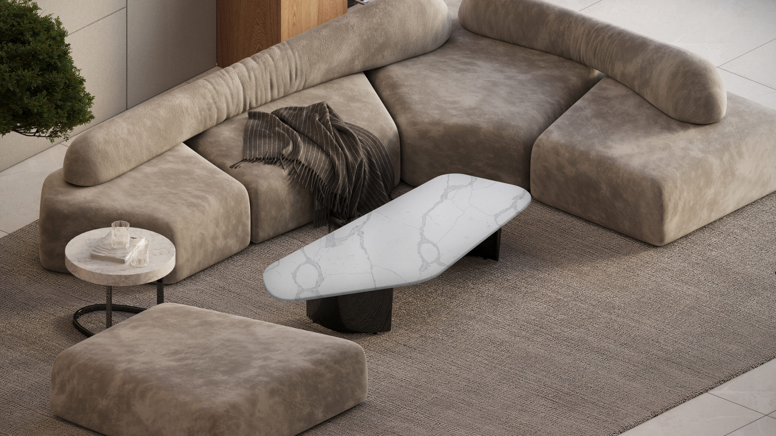 CSQ224 Calacatta Sky – Caxstone Quartz