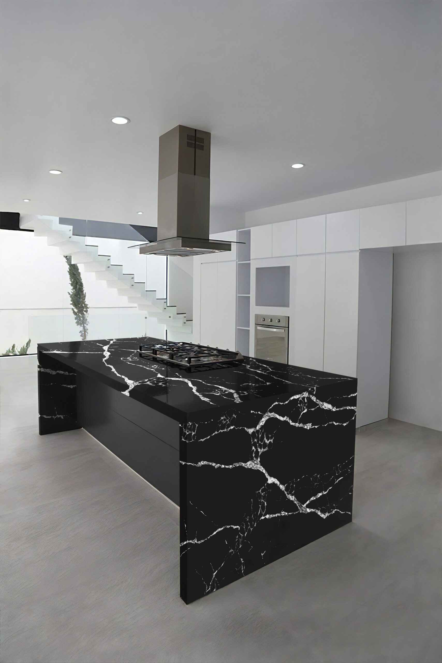 CSQ225 Calacatta Horizon Black – Caxstone Quartz